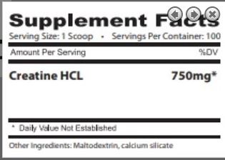ATS Labs Creatine HCL 100v, Great Value!! - Flex It Nutrition