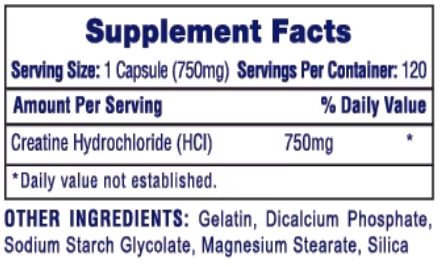 Hi-Tech Pharmaceuticals Creatine HCL 120ct, Save BIG when you order 2 ...